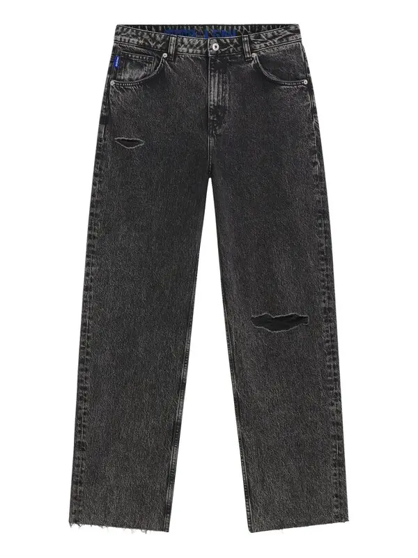 Hugo Relaxed-fit Rigid Denim Jeans - Black