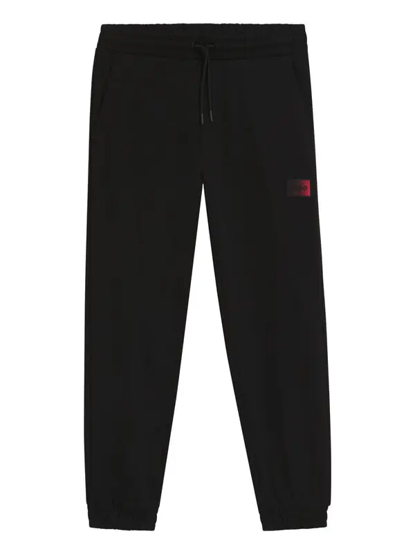 Hugo Tracksuit Bottoms With Gradient Logo Patch - Black