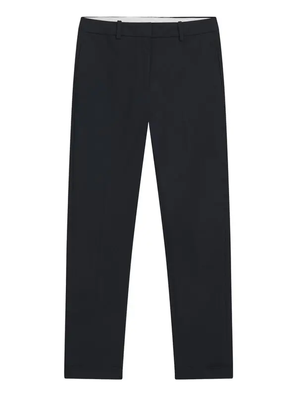BOSS Regular-fit Trousers In Stretch-cotton Twill - Dark Blue