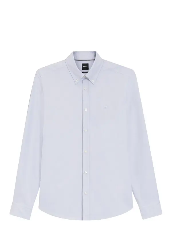 BOSS Regular-fit Shirt In Oxford Cotton - Light Purple