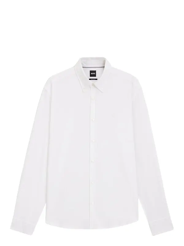 BOSS Regular-fit Shirt In Oxford Cotton - White