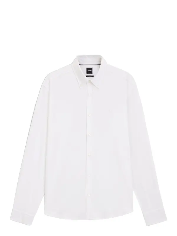 BOSS Regular-fit Shirt In Oxford Cotton - White