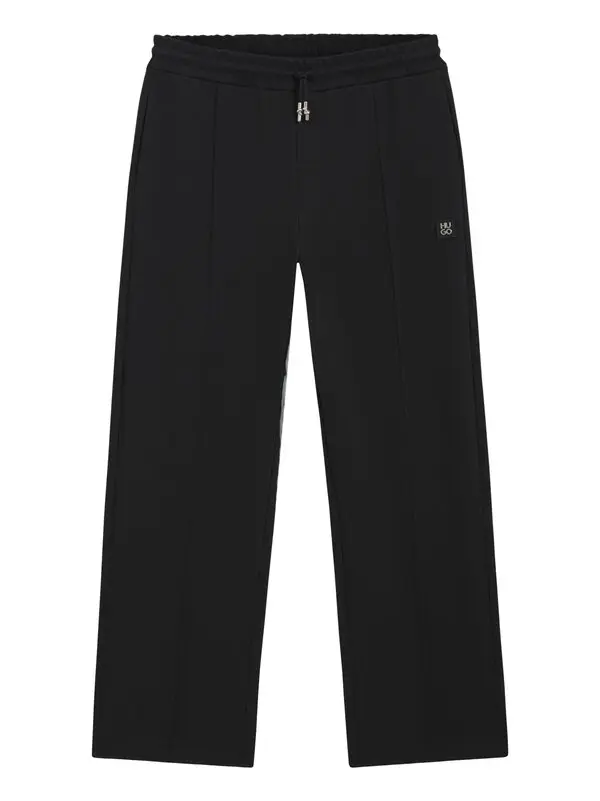 Hugo Pintuck-pleat Relaxed Fit Tracksuit Bottoms - Black