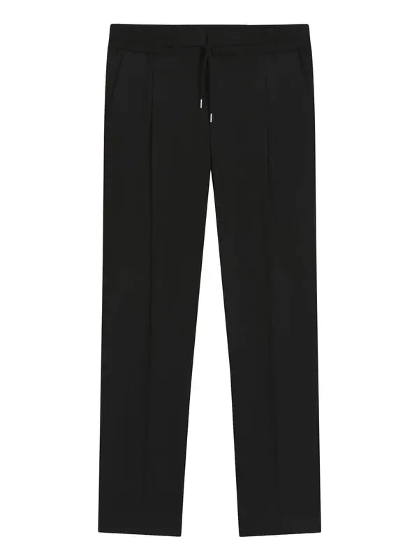 Hugo Slim-fit Twill Trousers - Black