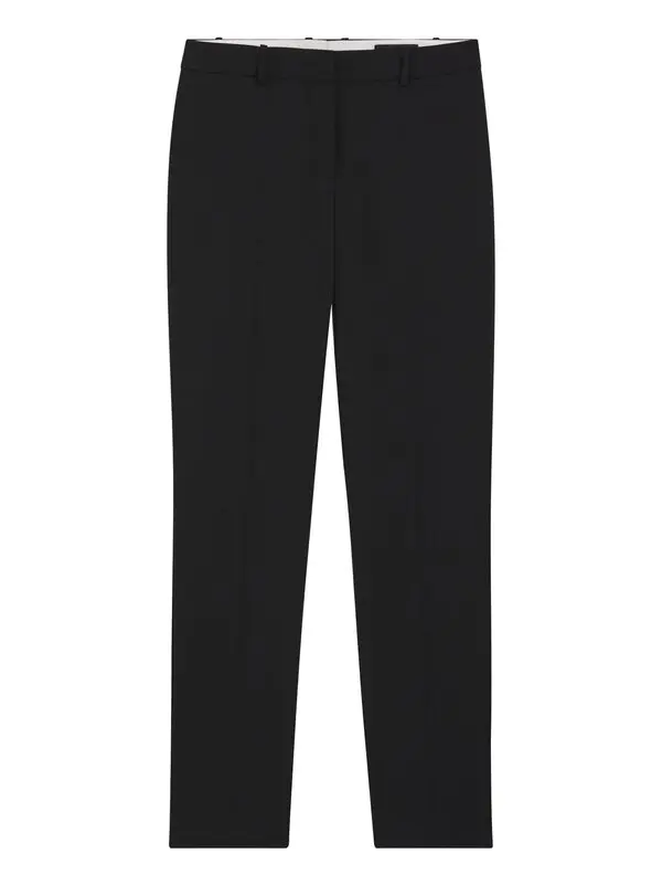 BOSS Regular-fit Virgin Wool Trousers - Black
