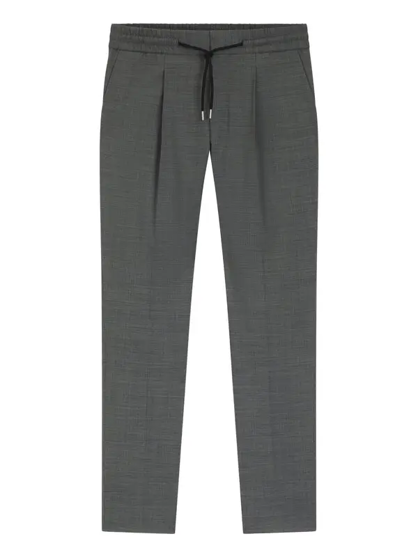 Hugo Slim-fit Wool-blend Trousers - Grey