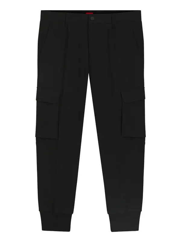 Hugo Slim-fit Cargo Trousers - Black