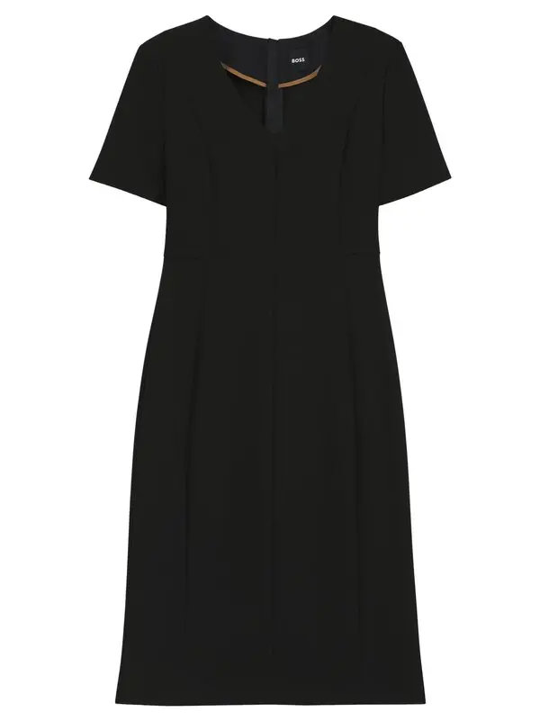 BOSS V-neck Sheath Dress - Black