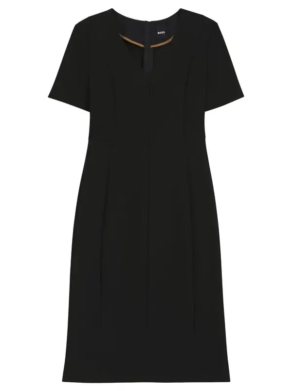 BOSS V-neck Sheath Dress - Black