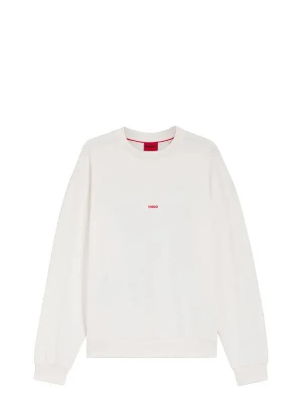 Hugo Cotton Terry Sweatshirt - White