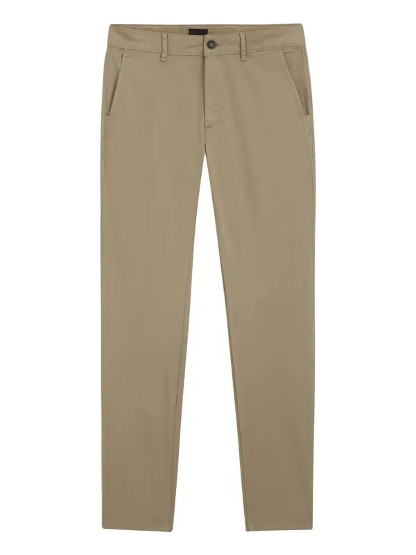 BOSS Slim-fit Stretch Satin Pants - Light Brown