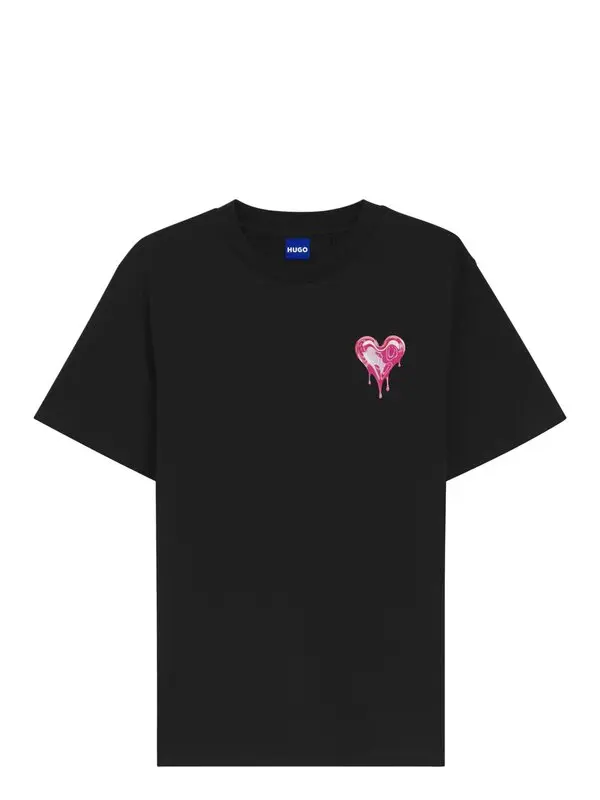 Hugo Heart-artwork T-shirt - Black