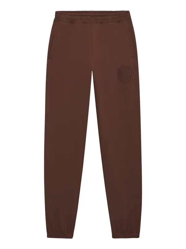 Hugo Logo Artwork Tracksuit Bottoms - Brown