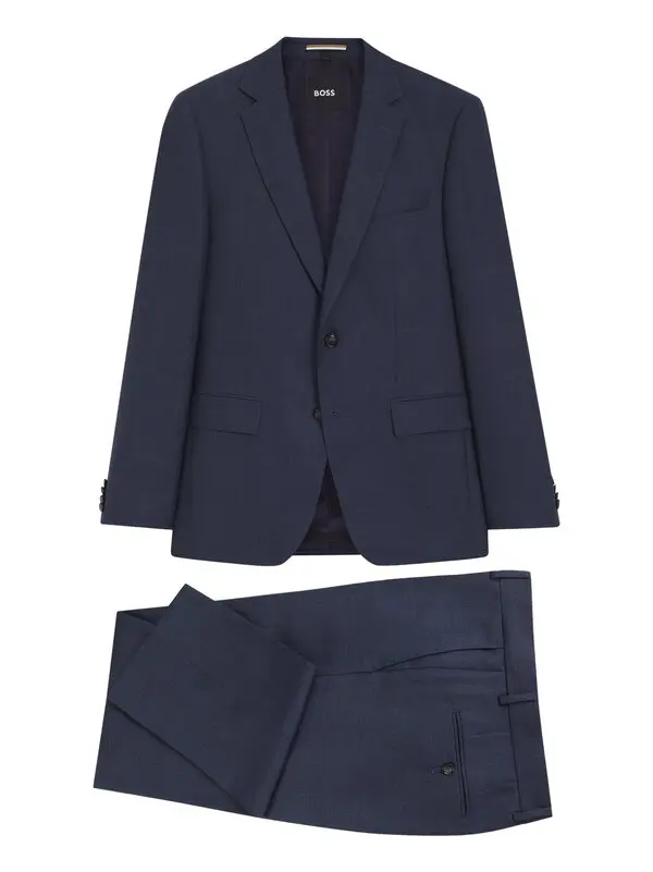 BOSS Two-piece Slim-fit Suit In Virgin Wool And Silk - Light Blue