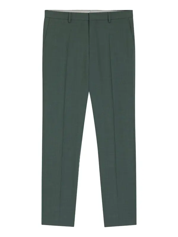 BOSS Slim-fit Trousers In Stretch Cloth - Light Green