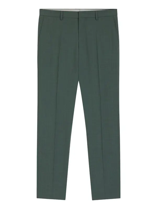 BOSS Slim-fit Trousers In Stretch Cloth - Light Green