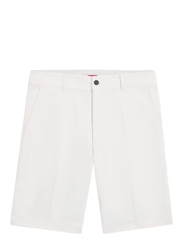 Hugo Regular-fit Slim-leg Shorts - White