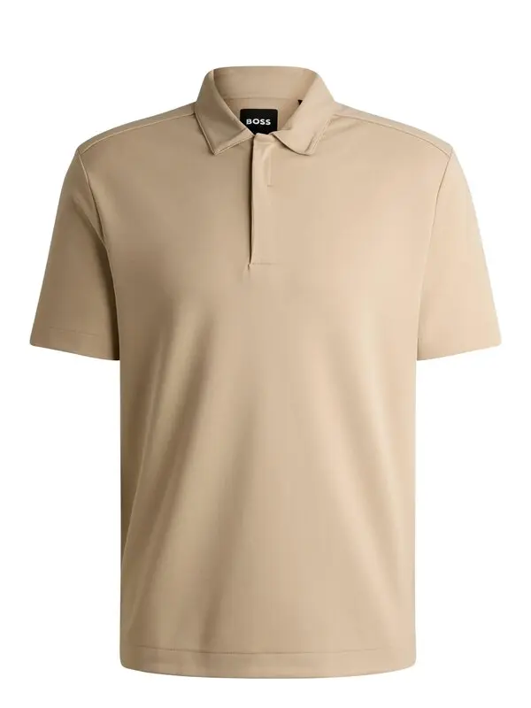 BOSS Polo Shirt With Antibacterial Performance - Light Beige