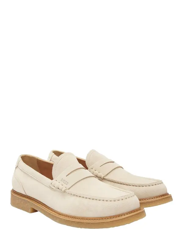 BOSS Suede Moccasins - White