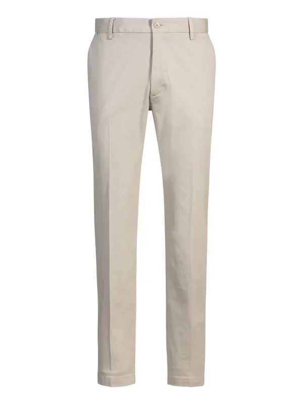 BOSS Printed Stretch Cotton Trousers - Light Beige