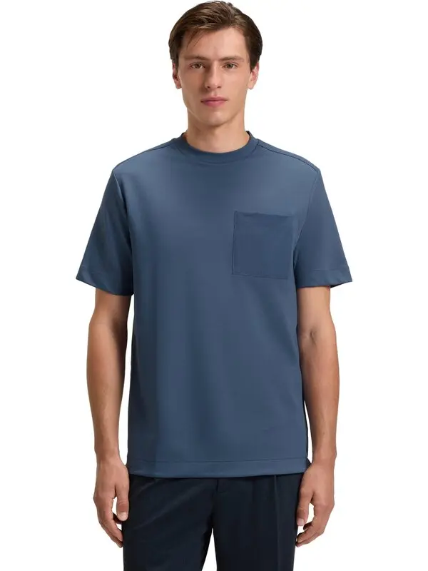 BOSS T-shirt With Tonal Trims - Blue