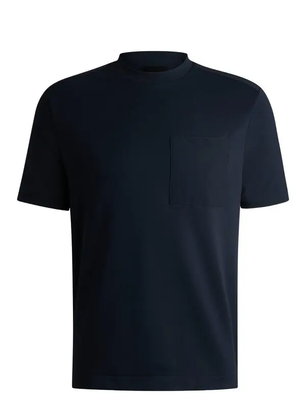 BOSS T-shirt With Tonal Trims - Dark Blue
