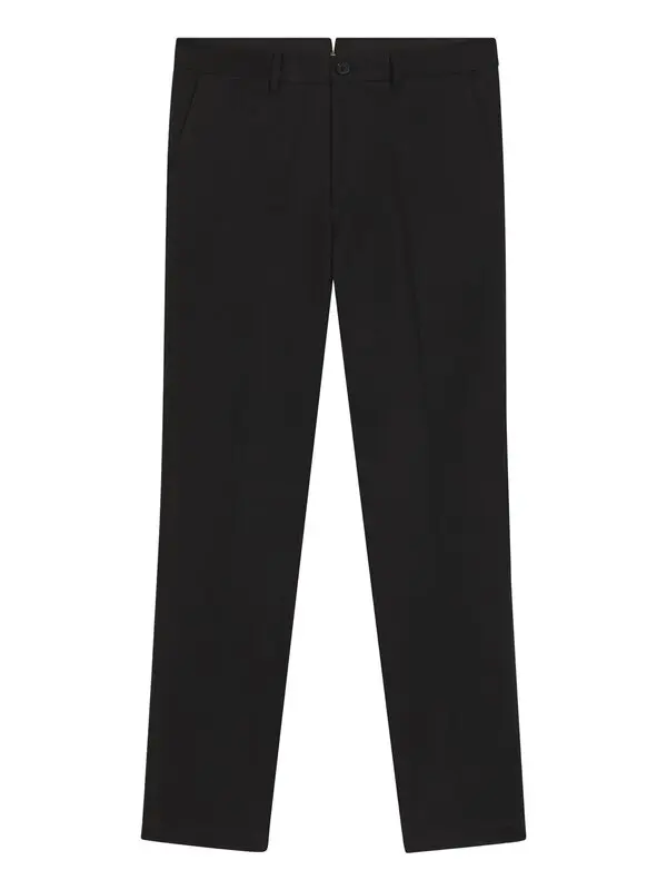 BOSS Slim-fit Cotton-blend Trousers - Black