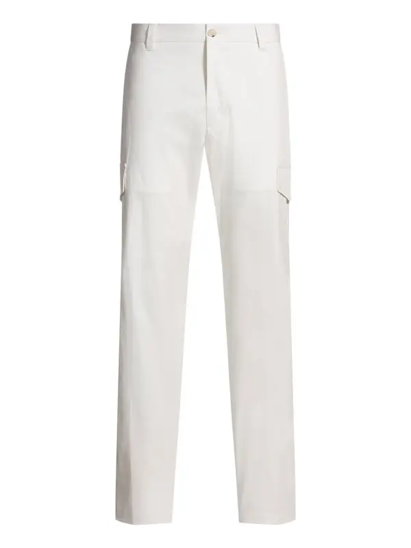 BOSS Tapered-fit Cargo Trousers - White