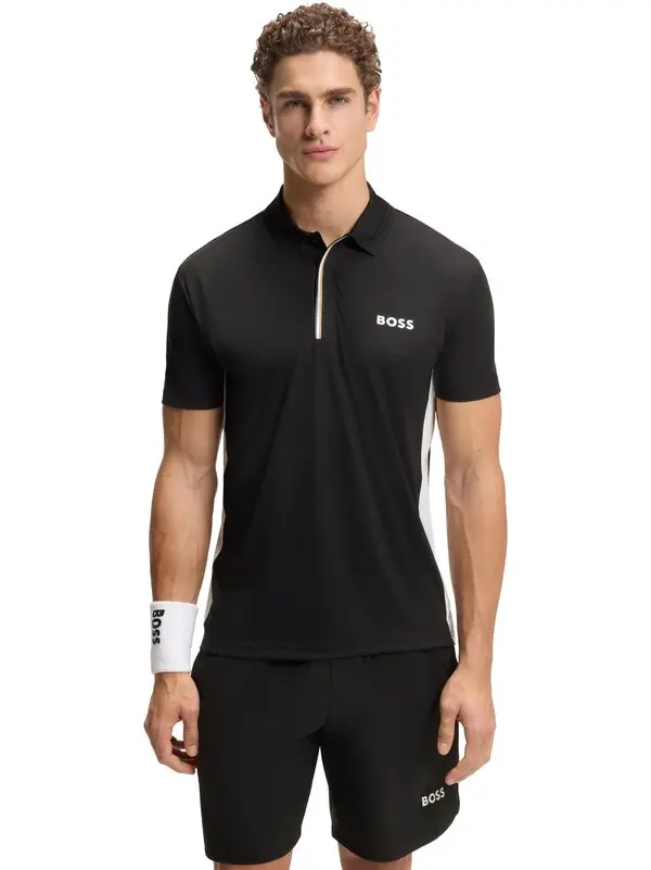 BOSS Active Paddy Polo Shirt - Black