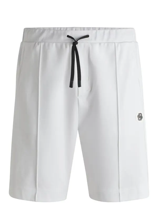 BOSS Double B Monogram Shorts - White