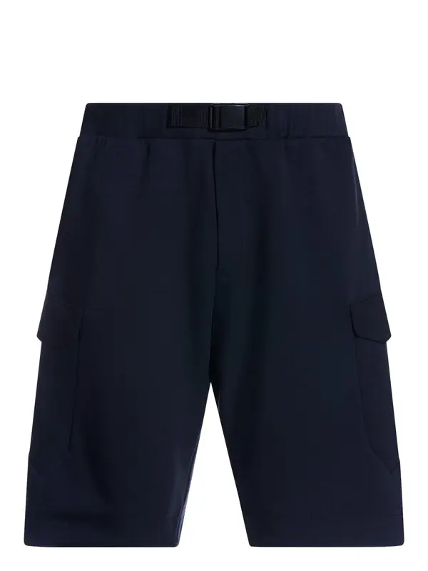 BOSS Hopsack Paneled Super-stretch Shorts - Dark Blue