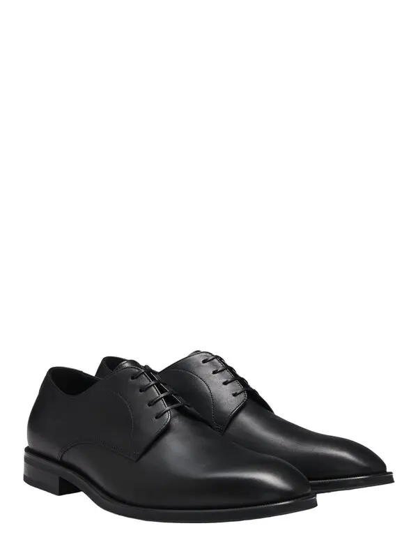 BOSS Leather Derby Shoes - Black