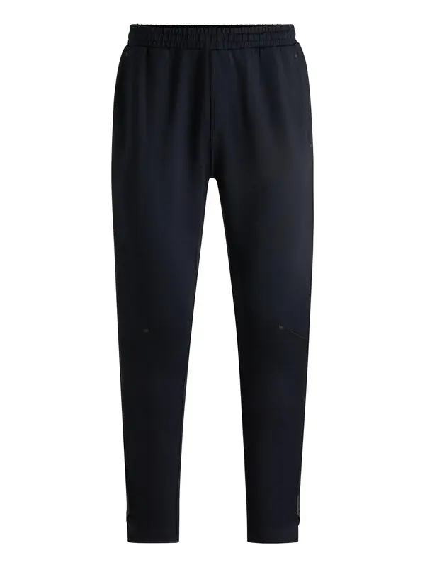 BOSS Quick-dry Trousers With Reflective Branding - Dark Blue