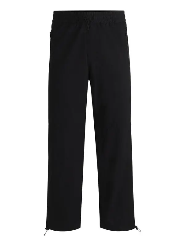Hugo Regular-fit Trousers With Adjustable Hems - Black