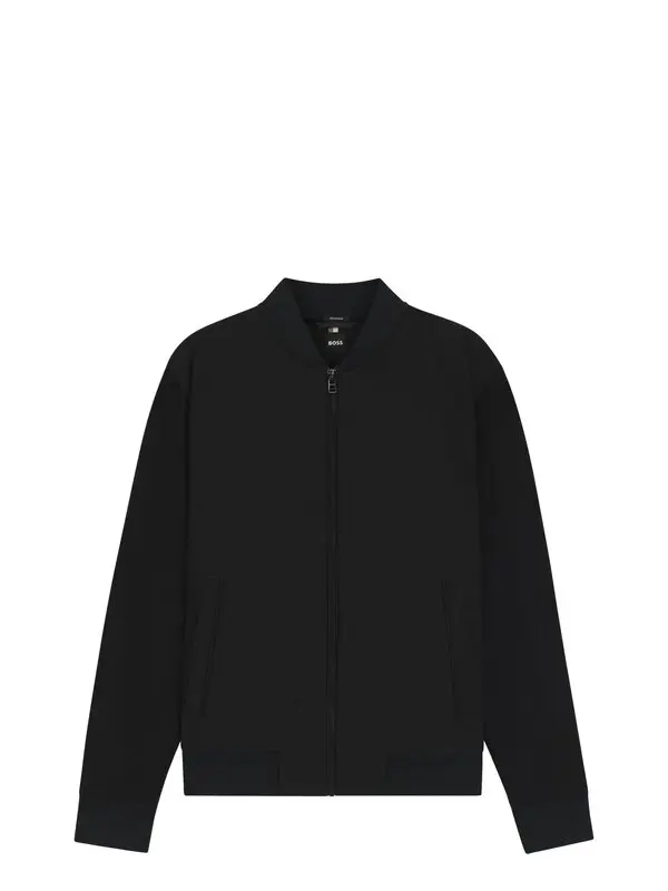 BOSS Padded-front Zip Sweatshirt - Black