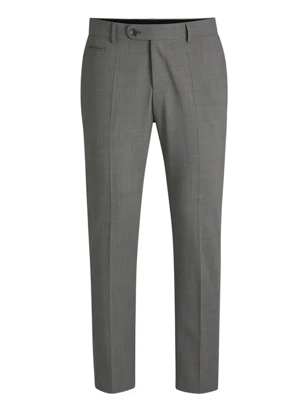 BOSS Slim-fit Super-stretch Trousers - Dark Grey