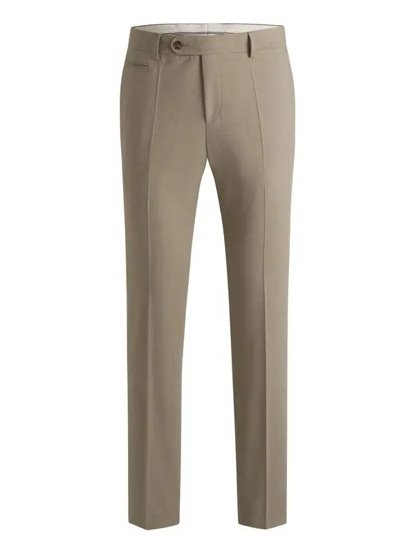 BOSS Slim-fit Super-stretch Trousers - Light Beige