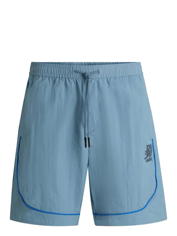 Hugo X Rb Drawstring Shorts - Blue