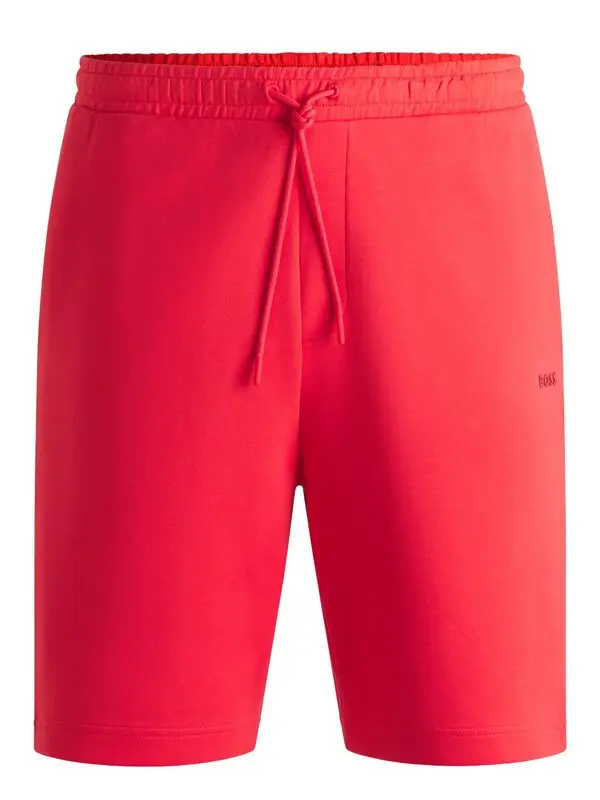 BOSS Regular-fit Stretch-cotton Shorts - Light Red
