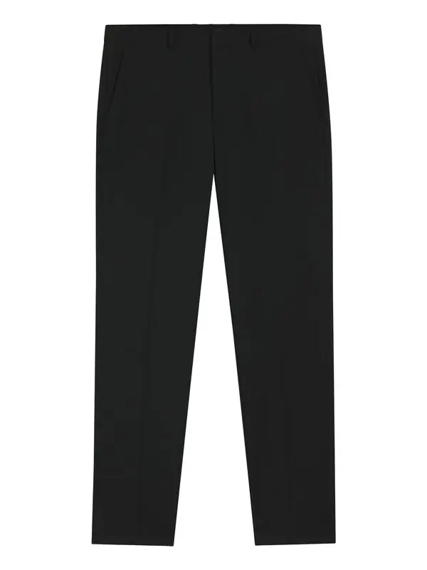 Hugo Extra-slim-fit Wool Blend Trousers - Black