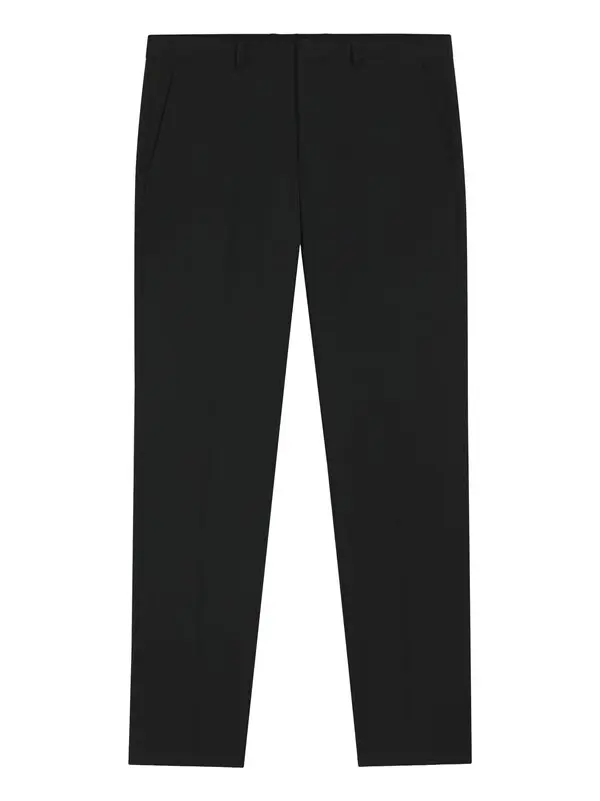 Hugo Extra-slim-fit Wool Blend Trousers - Black