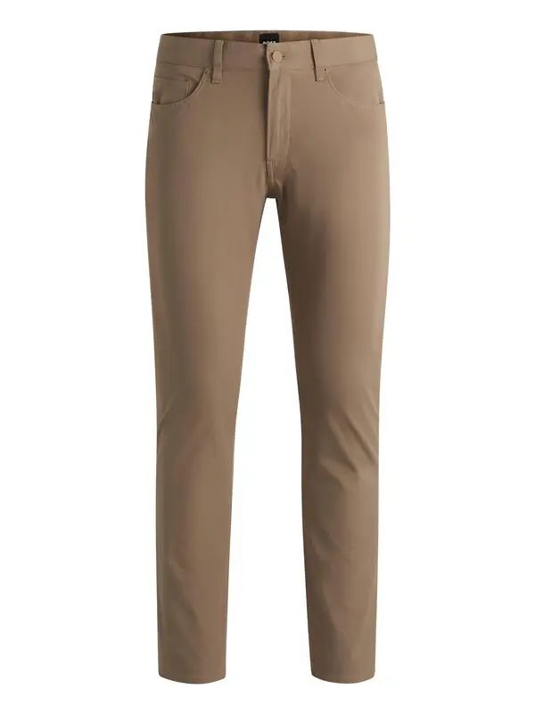 BOSS Delaware Slim-fit Trousers - Light Beige