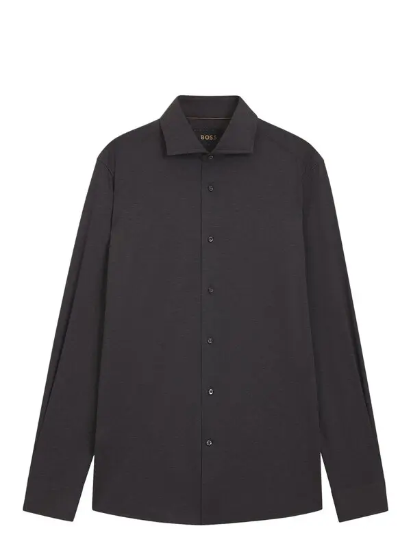 BOSS Slim-fit Shirt In Italian-made Cotton - Grey