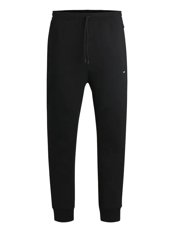 BOSS Stretch Tracksuit Bottoms With Logo Patch - Black