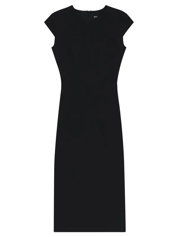 BOSS Stretch-fabric Sheath Dress - Black