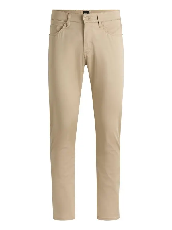 BOSS Delaware Slim-fit Trousers - Light Beige