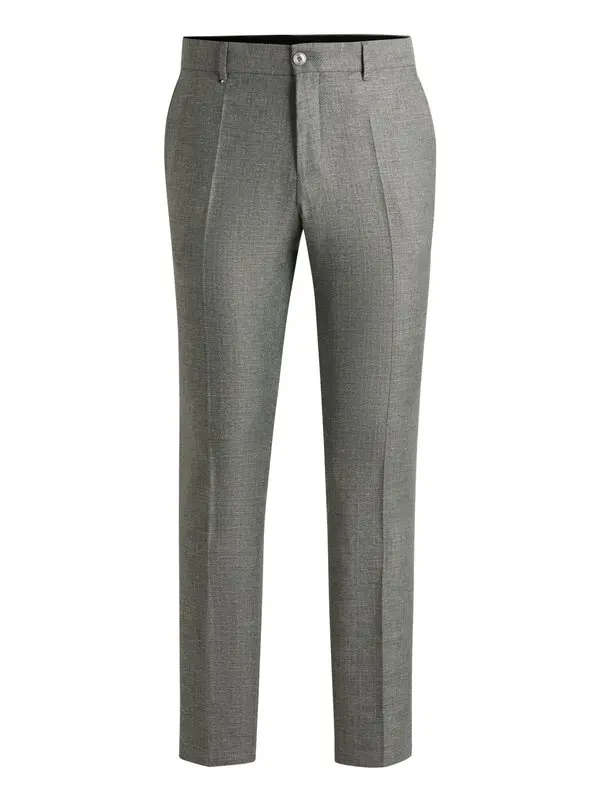 BOSS Formal Micro-patterned Trousers - Green