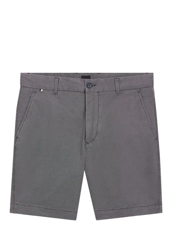 BOSS Slim-fit Micro-patterned Shorts - Grey