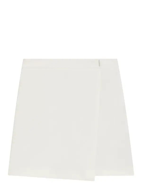 BOSS Crepe Mini Wrap Skirt - White
