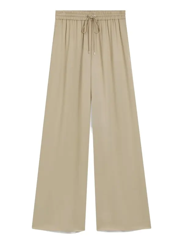 BOSS Relaxed-fit Satin Trousers - Light Beige